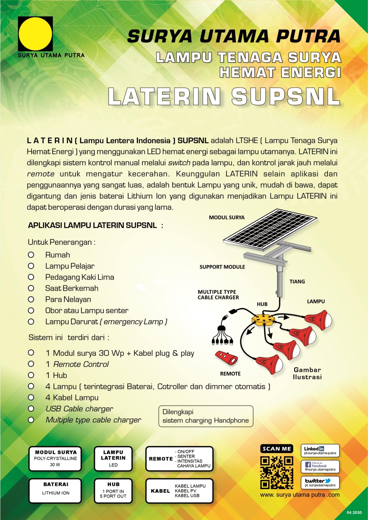 06 - BROSUR-LATERIN-INDONESIA-2020-DEPAN - PT Surya Utama Putra